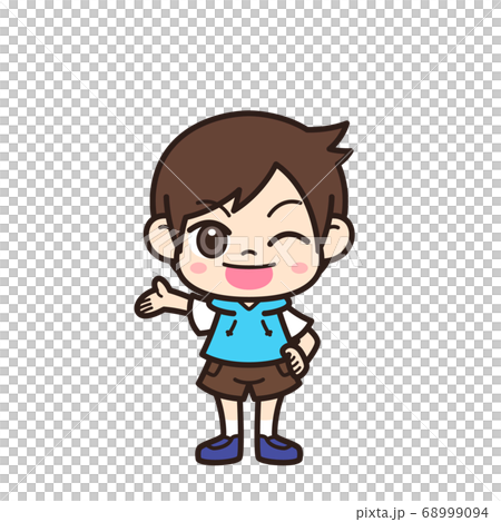 Boy introduction - Stock Illustration [68999094] - PIXTA