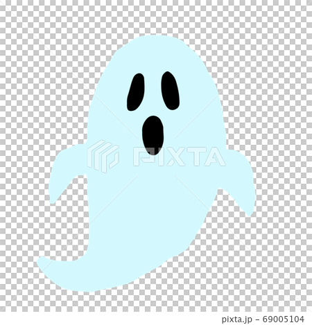 Ghost illustration light blue - Stock Illustration [69005104] - PIXTA
