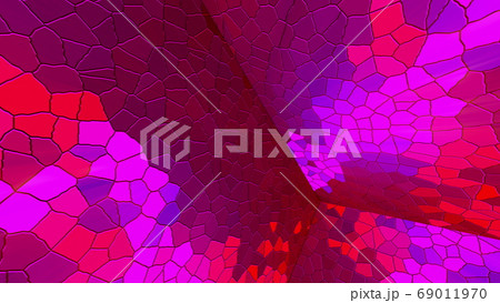 Computer generated mosaic background. 3D...のイラスト素材 [69011970] - PIXTA