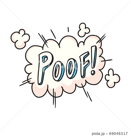 Poof word in explosion cloudのイラスト素材 [69046317] - PIXTA