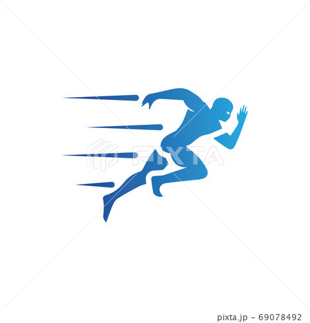 people Running gesture illustration vector designのイラスト素材 [69078492] - PIXTA