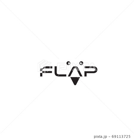 flap bird logotype design templateのイラスト素材 [69113725] - PIXTA