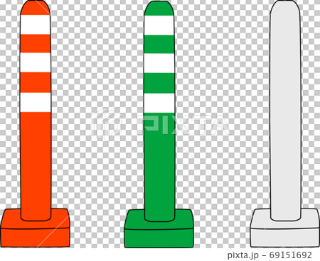 Lane-separating sign that guards vehicles from... - Stock Illustration ...
