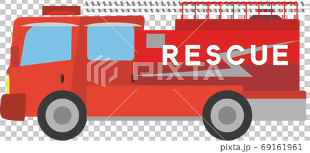 Illustration of a cute and simple rescue car - Stock Illustration ...
