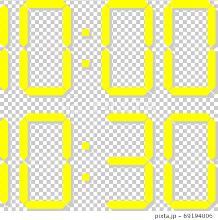 數字時鐘_Shadowed_10時-插圖素材 [69194006] - PIXTA圖庫