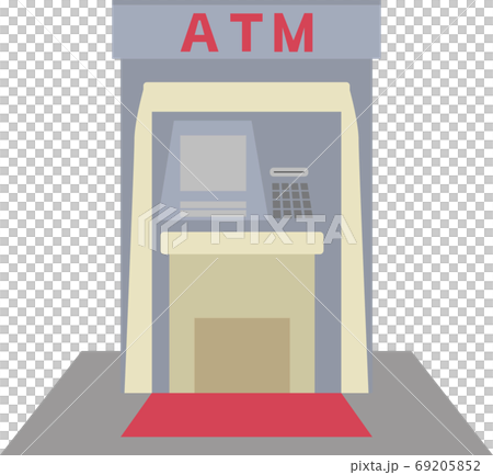 Illustration of a simple and cute ATM - Stock Illustration [69205852 ...