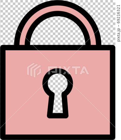 Pink security vector icon - Stock Illustration [69216321] - PIXTA