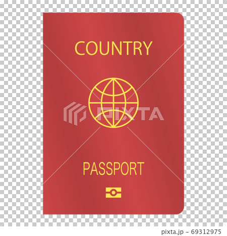 Passport Passport ID card PASSPORT Red - Stock Illustration [69312975 ...