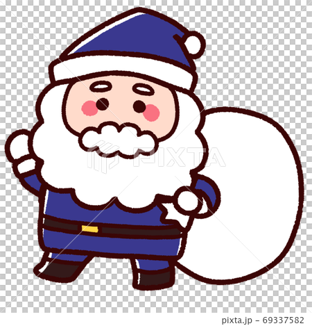 Blue santa claus - Stock Illustration [69337582] - PIXTA