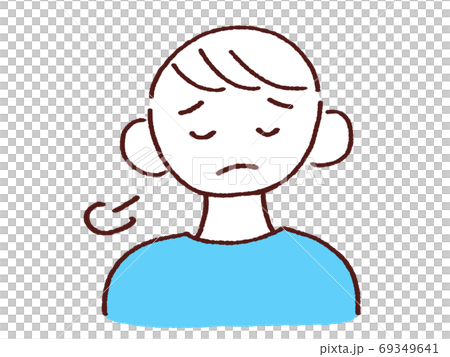 Young man sighing - Stock Illustration [69349641] - PIXTA