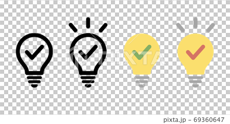 Light bulb icon set / simple / pictogram /... - Stock Illustration ...