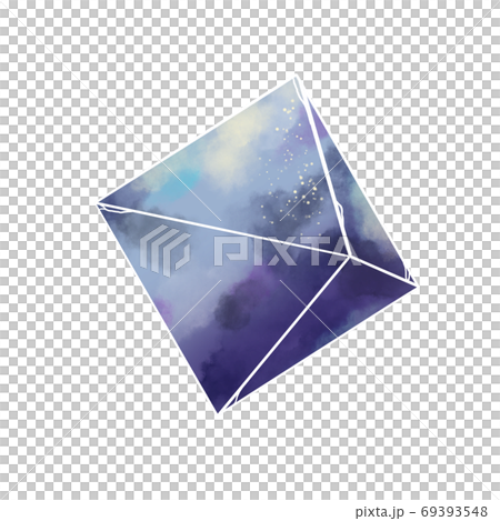 Deep purple fluorite-like mineral ore... - Stock Illustration [69393548 ...