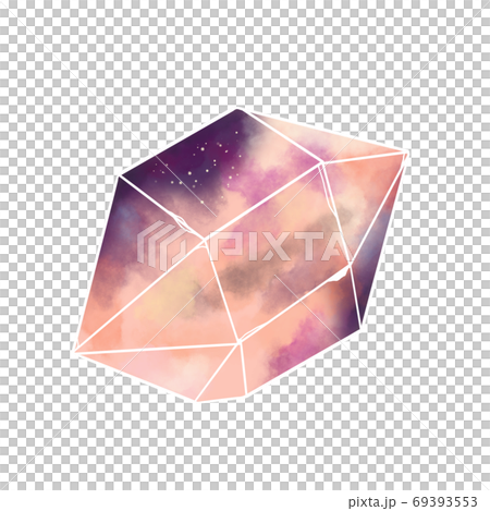 Light pink and purple mineral ore watercolor style - Stock Illustration ...