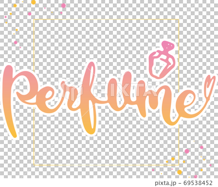 Alphabet perfume drawn by hand lettering - Stock Illustration [69538452 ...