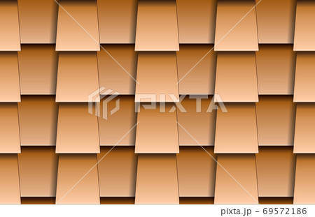 Seamless texture of beige shingles rooftop...のイラスト素材 [69572186] - PIXTA