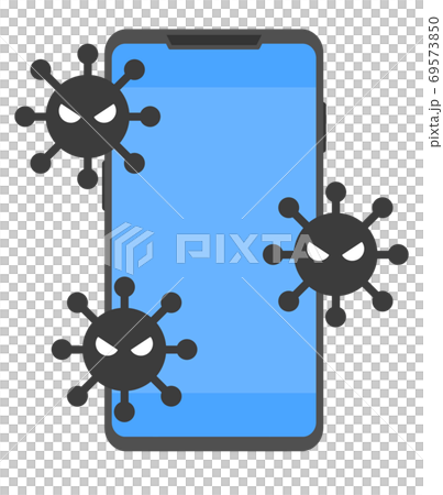 Viruses and pathogens that infect smartphones - Stock Illustration ...