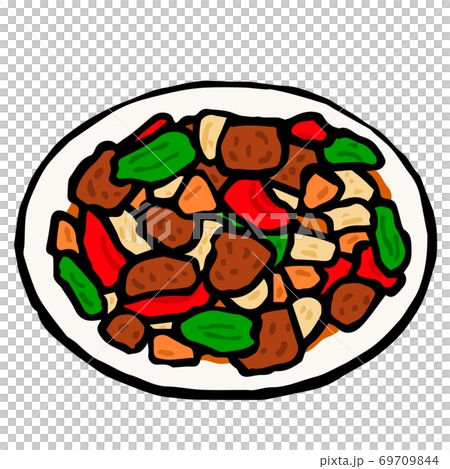 Illustration of Sweet and sour pork(Subuta) - Stock Illustration ...