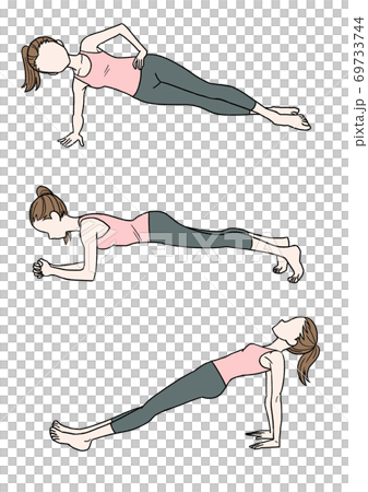 3 types of planks - Stock Illustration [69733744] - PIXTA