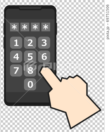 Illustration that protects the smartphone with... - Stock Illustration ...