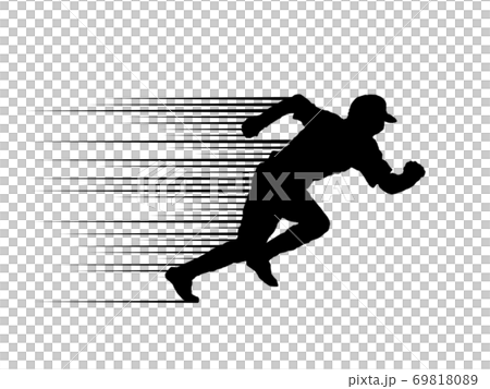 Baseball player (Runner Ichi) - Stock Illustration [69818089] - PIXTA