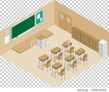 A classroom with no one - Stock Illustration [69818848] - PIXTA