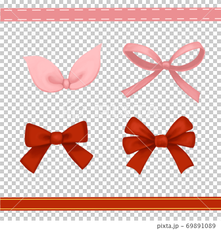 Ribbon and ribbon string illustration - Stock Illustration [69891089 ...