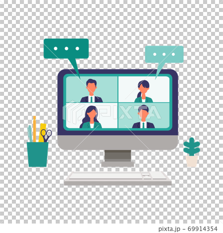 Telework concept image illustration - Stock Illustration [69914354] - PIXTA