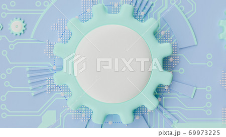 Technology blue pastel backgroundのイラスト素材 [69973225] - PIXTA