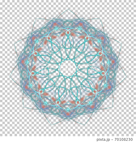 Beautiful hendecagon (transparent PNG... - Stock Illustration [70108230 ...