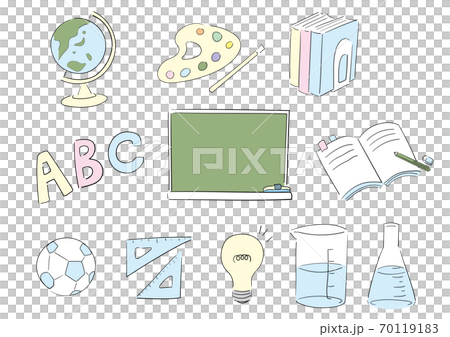 Hand drawn study illustration set - Stock Illustration [70119183] - PIXTA