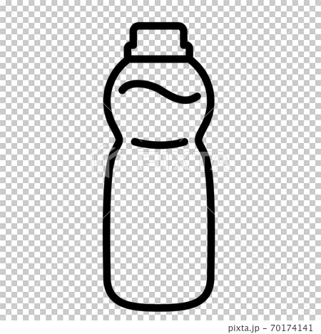 PET bottle icon with water - Stock Illustration [70174141] - PIXTA