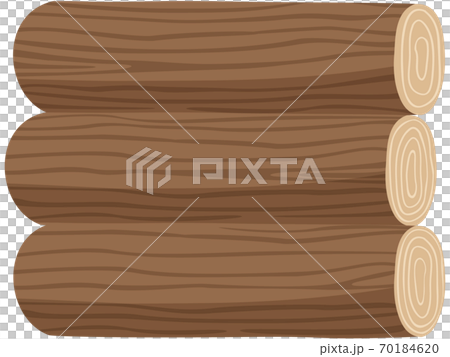3 logs sideways - Stock Illustration [70184620] - PIXTA