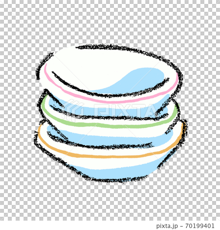 Illustration of a plate for 3 people - Stock Illustration [70199401 ...