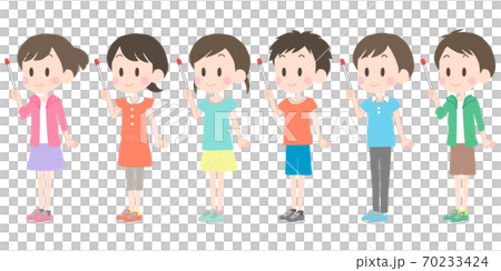 Children with pointers - Stock Illustration [70233424] - PIXTA