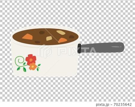Curry vector enamel pot - Stock Illustration [70235642] - PIXTA
