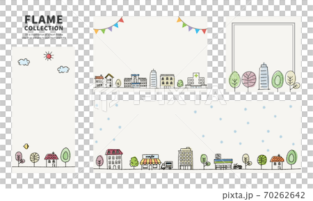 Cityscape frame set - Stock Illustration [70262642] - PIXTA