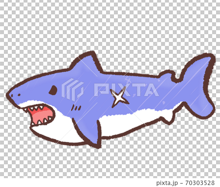 R: A more fairy tale aquarium Great white shark... - Stock Illustration ...