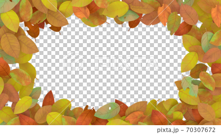 Frame of dead leaves - Stock Illustration [70307672] - PIXTA