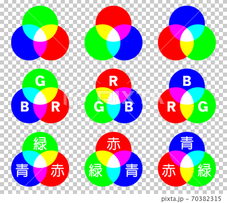 RGB diagram set - Stock Illustration [70382315] - PIXTA