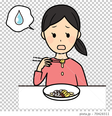 It has become a watery dish - Stock Illustration [70428311] - PIXTA