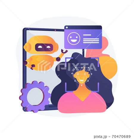 Affective computing abstract concept vector...のイラスト素材 [70470689] - PIXTA