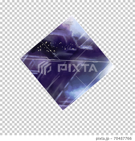 Deep blue-purple fluorite-like mineral ore... - Stock Illustration ...