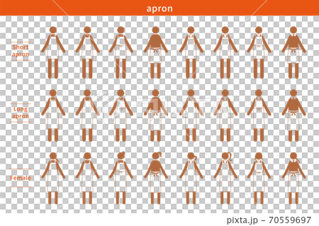 Apron pictogram person icon illustration AI... - Stock Illustration ...