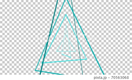 CG triangle: Multiple rotating triangles - Stock Illustration [70563068 ...