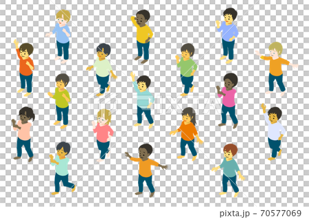 Isometric Colorful vector ira where children... - Stock Illustration ...