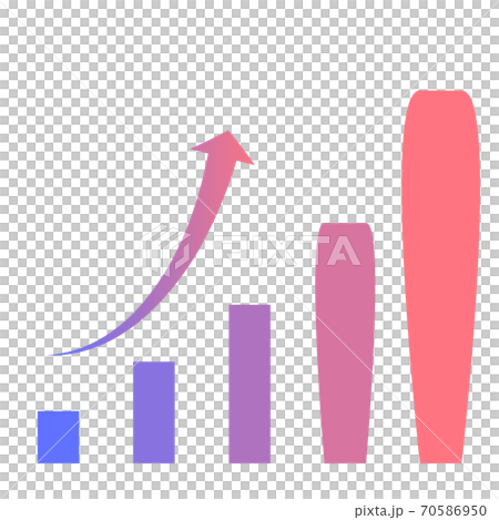 Graph rising image - Stock Illustration [70586950] - PIXTA