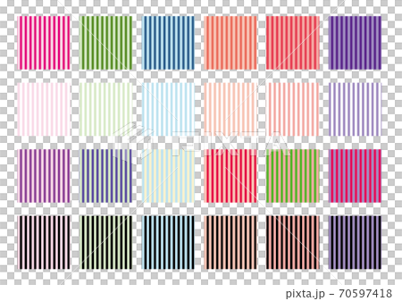 Pattern set (stripes) - Stock Illustration [70597418] - PIXTA