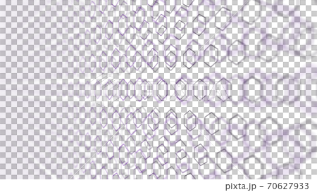 CG Hexagon Multiple hexagons lined up - Stock Illustration [70627933 ...