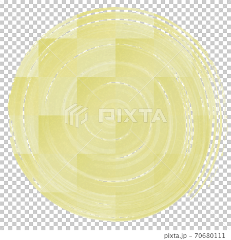 Circle / circle_chalk_blue gold folding... - Stock Illustration ...