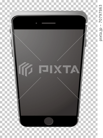 Smartphone iphone SE2 elevation angle - Stock Illustration [70797863 ...